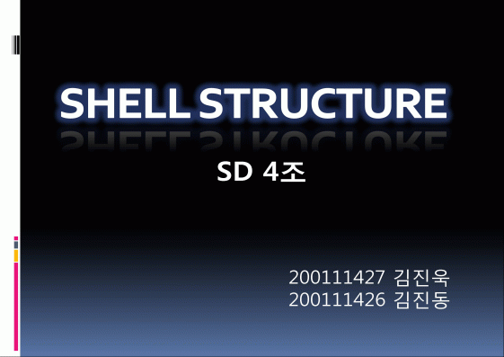 SD 4조 쉘구조 레포트 자료