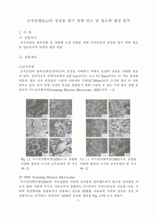 Cu분말 입도분석