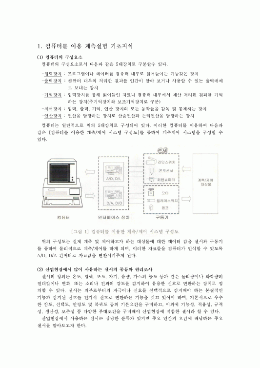 (최종) 컴퓨터를 이용한 계측실험 I