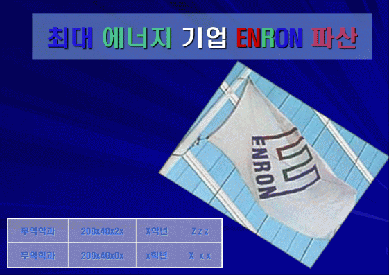 Enron의파산과시사점