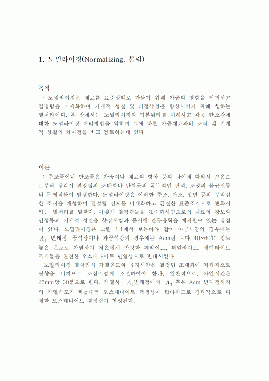 열처리보고서1