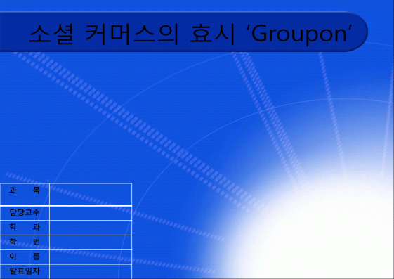 소셜커머스 (그루폰)