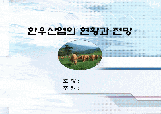 한우산업의 현황과 전망