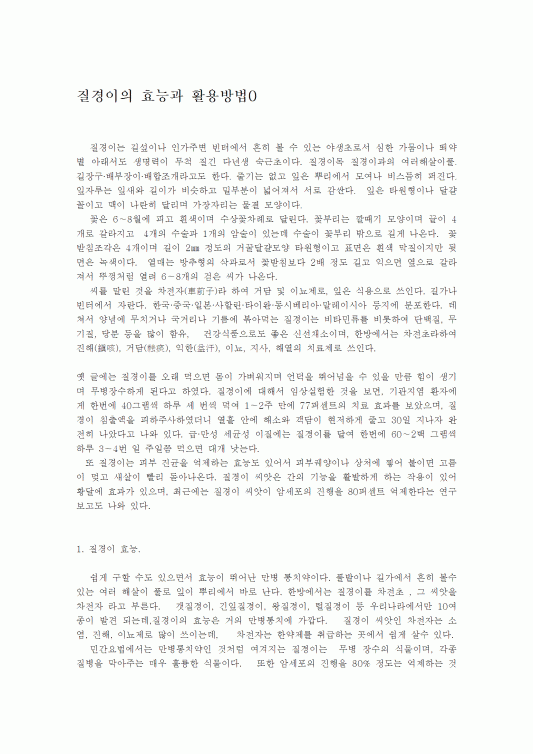 질경이의 효능과 활용방법0