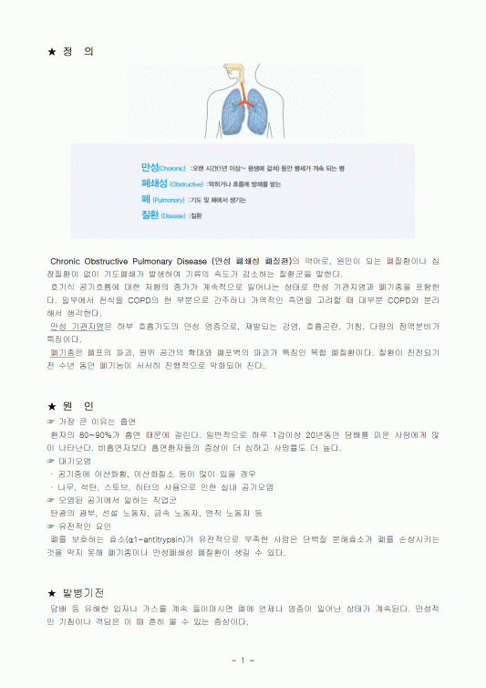 copd[Chronic Obstructive Pulmonary Disease (만성 폐쇄성 폐질환)]