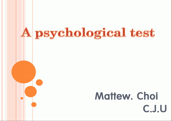 A psychological test