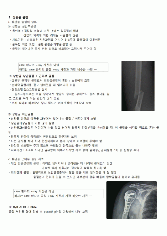 성인간호학 (정형외과) 골절