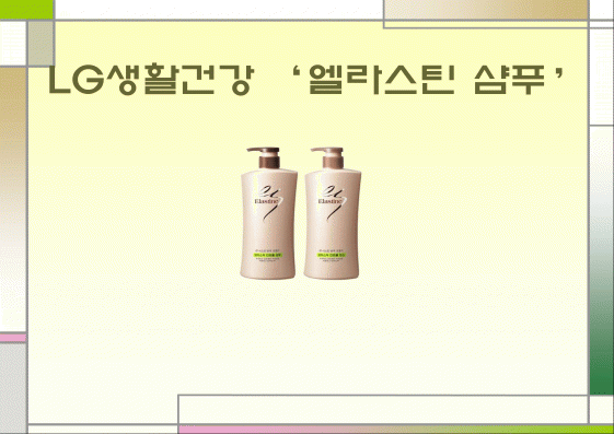 LG생활건강_‘엘라스틴_샴푸’