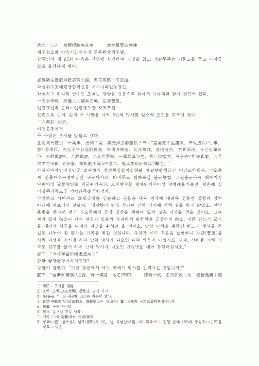 삼국연의 95 96