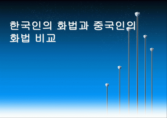 [사회과학] 한국인의 화법과 중국인의 화법 비교