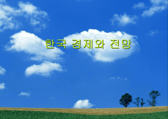 한국 경제와 전망