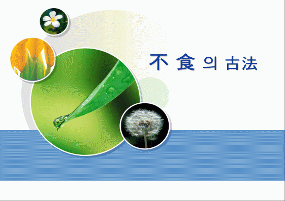 불식 不食의 古法