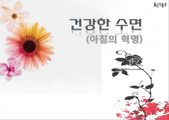 건강한 수면 레포트 자료