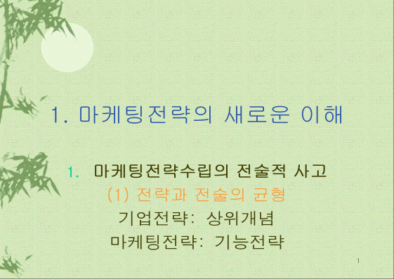 마케팅전략의 새로운 이해