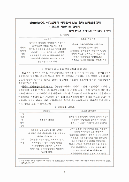 미시경제학, 더 넓은 지평을 향하여(포스트 케인지언 경제학, 구조주의 경제학, 스라피언 경제학)
