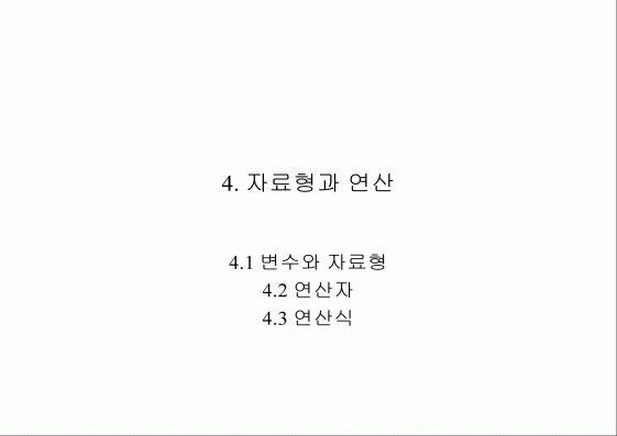 자료형과 연산