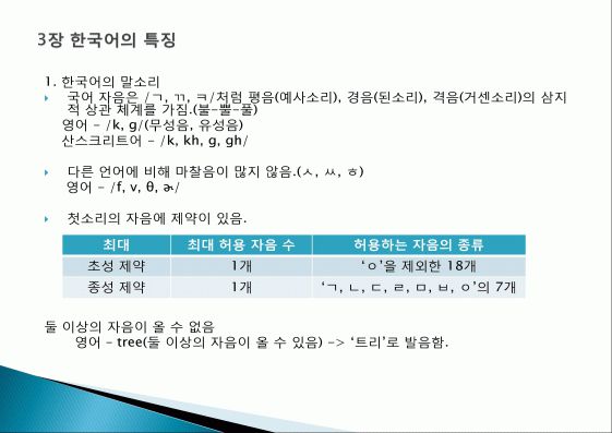 [국어]한국어특징과 분석의기초(한국어문법2)-강의,발표용