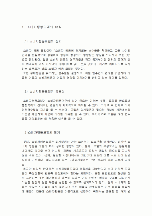 소비자행동모델