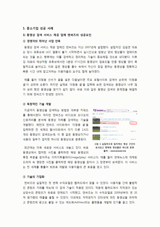 [중소기업]중소기업 성공 실패 사례의 원인 평가, 중소기업의 성패요인 분석 - 성공, 실패한 중소기업 4곳의 원인을 평가함