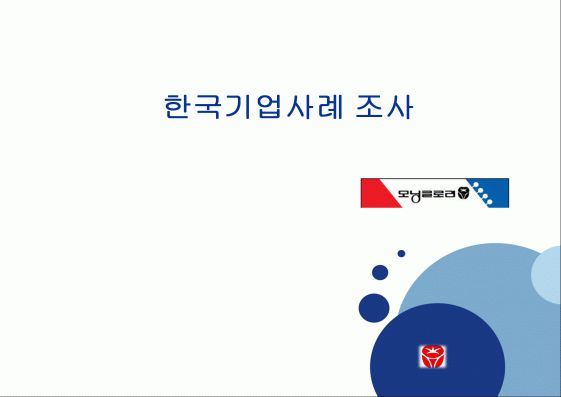 [국제마케팅]한국 기업사례 조사 - 모닝글로리(Morning Glory)