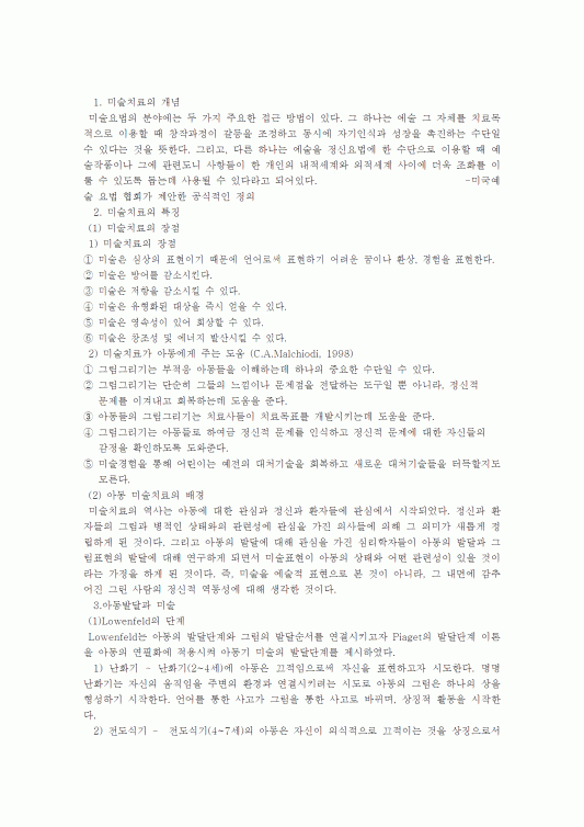 아동발달과 미술치료