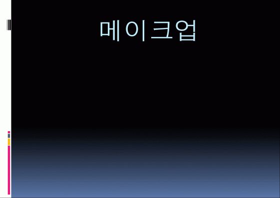 메이크업 레포트 자료
