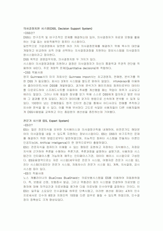 경영정보 레포트 자료