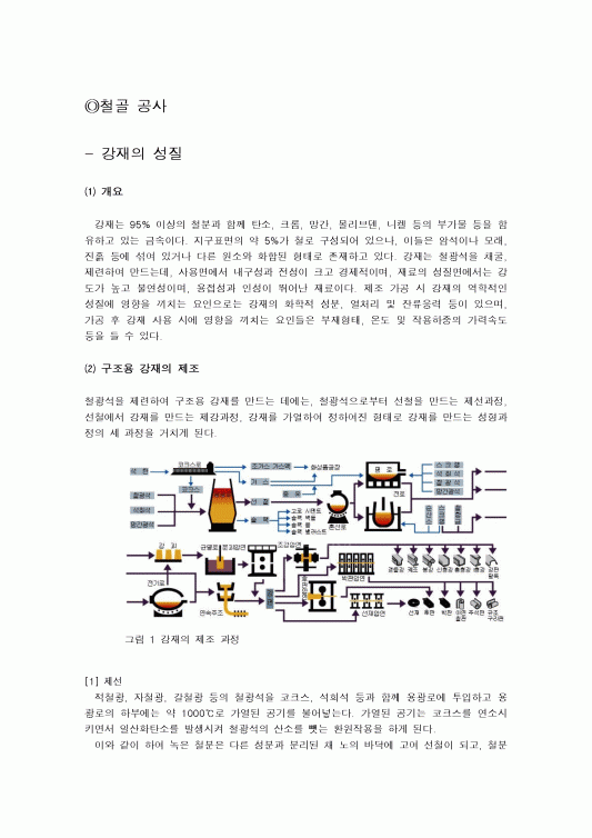 철골 공사 레포트 자료