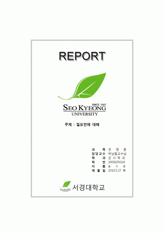 전쟁론 걸프전