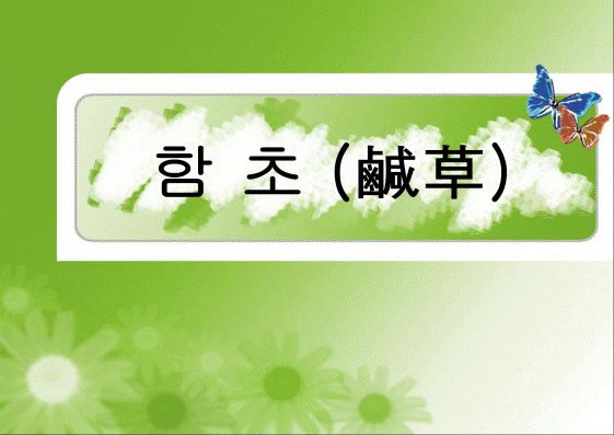 함초(鹹草 : 퉁퉁마디)