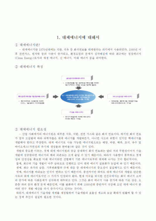 대체에너지 보고서