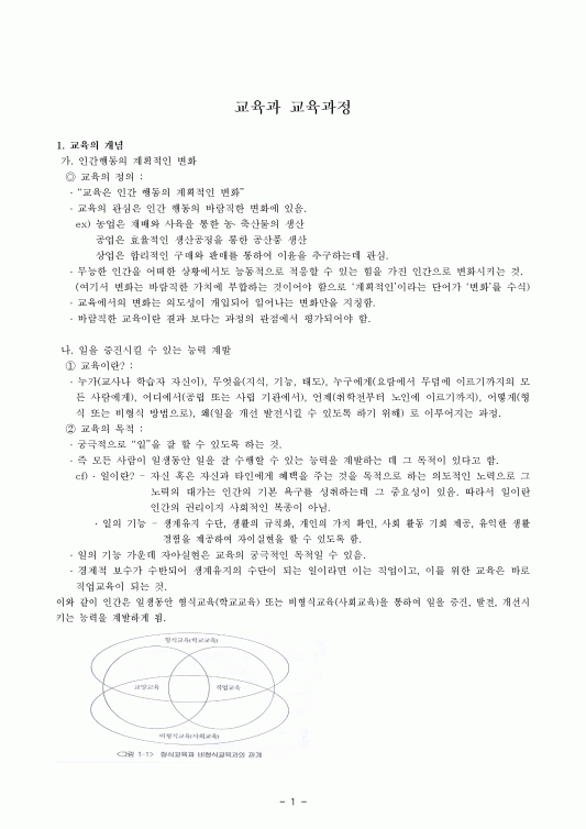 교육과교육과정