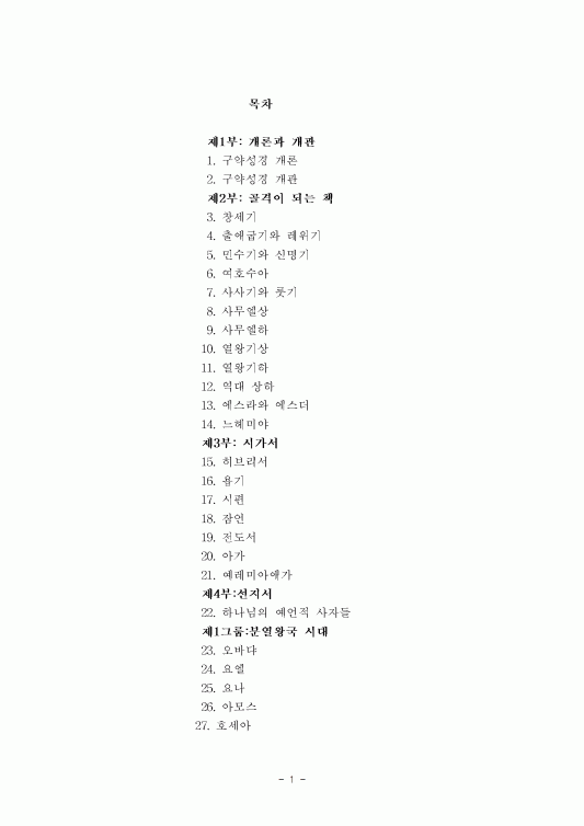 구약성경개론