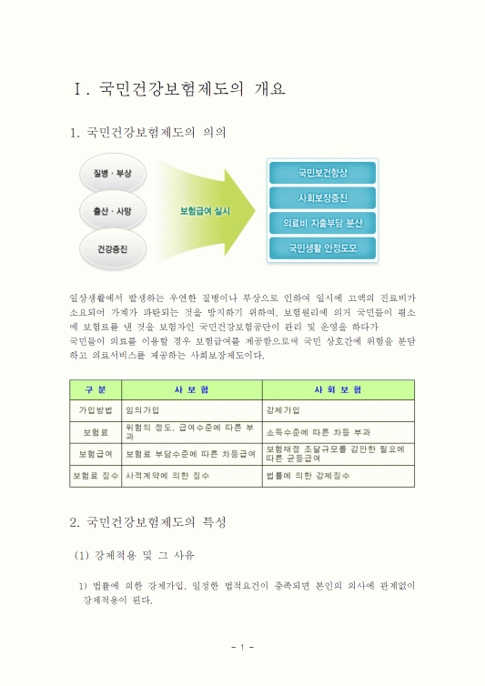 국민건강보험제도 [인문과학]