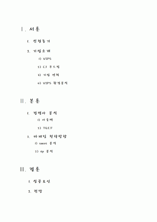 국내 기업의 성공사례(빕스)