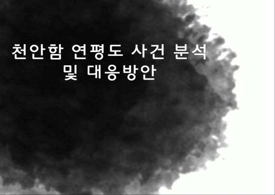천안함 연평도 사건 분석 및 대응방안