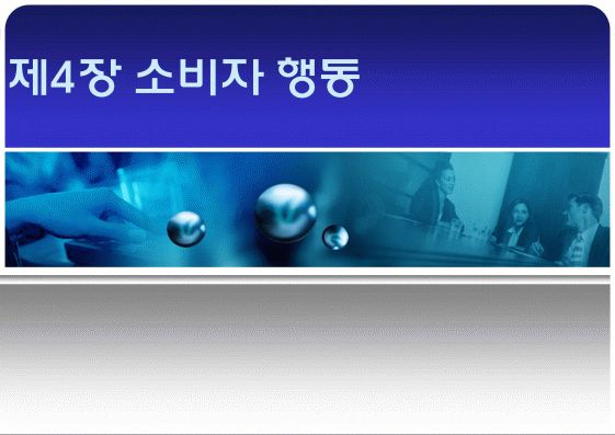 소비자행동에 대하여