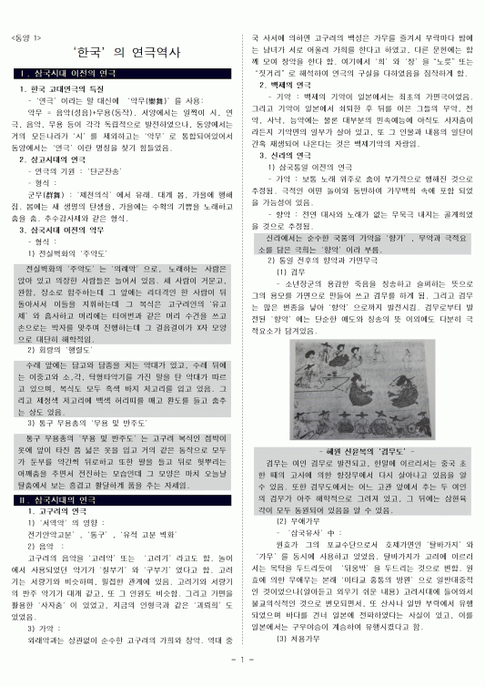 연극사(동양연극사_한국및중국)