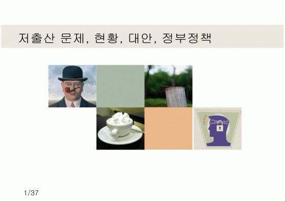 저출산 문제, 현황, 대안, 정부정책