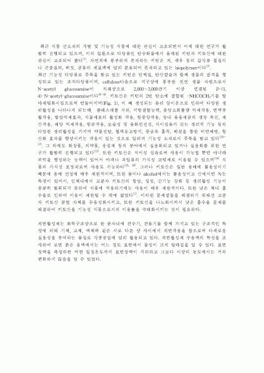 나노키토산의 수용성화