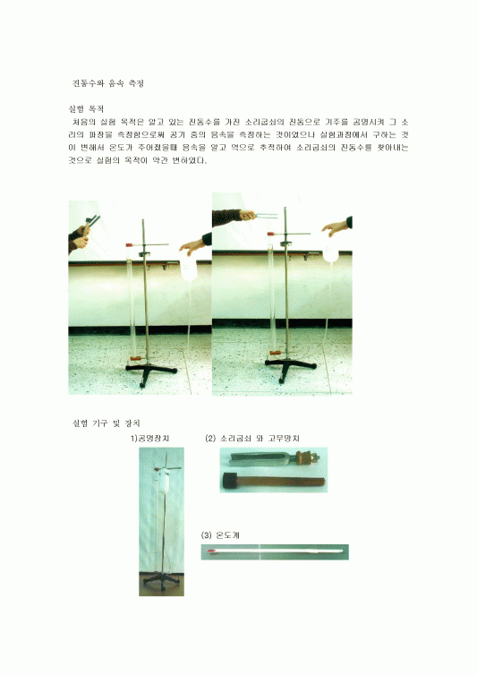 진동수와 음속