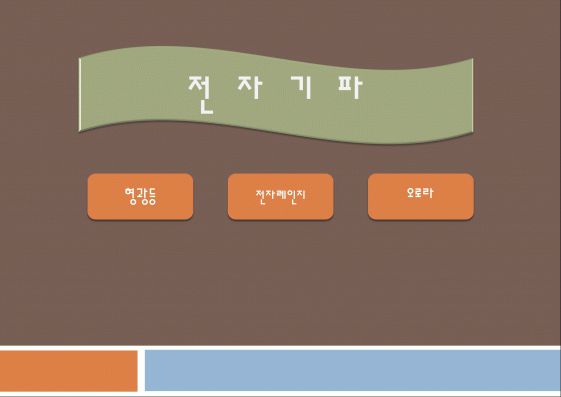 전자기파 -형광등, 전자레인지, 오로라