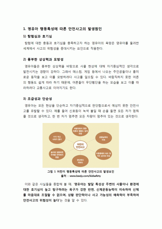 [아동건강교육]가정, 유아교육기관에서 발생할 수 있는 영유아 안전사고의 요인 유형 및 예방 대책 - 영유아 안전사고의 종합 이해