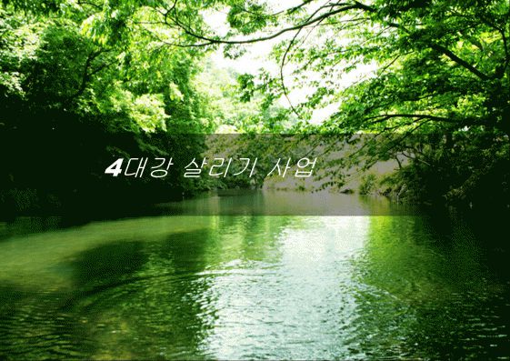 [4대강 사업의 개선방향] 4대강살리기의 개념과 4대강 사업의 문제점 및 올바른 4대강 사업 방향