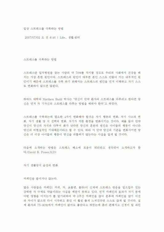 일상 스트레스