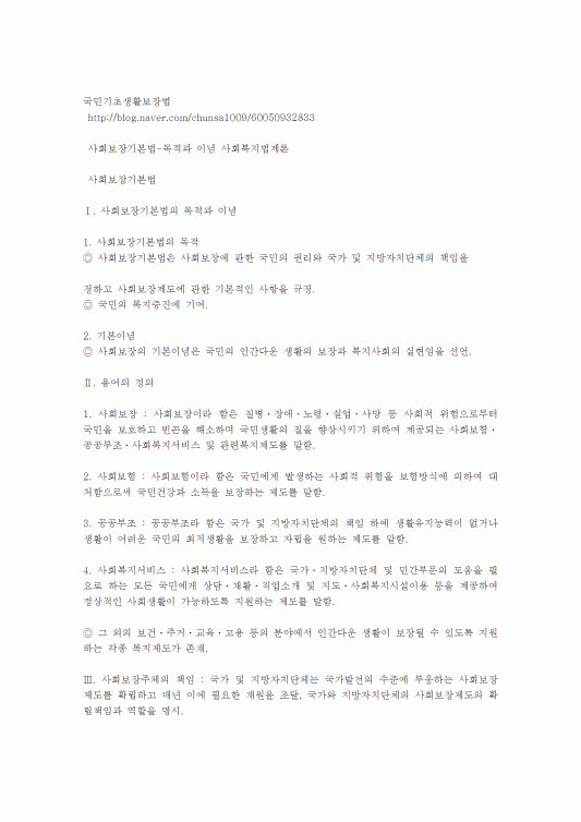 국민기초생활보장권