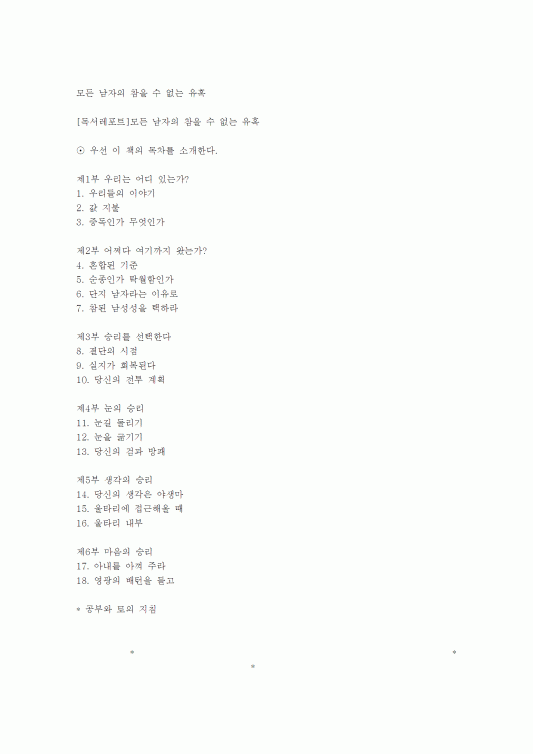 모든 남자들의 참을 수 없는 유혹