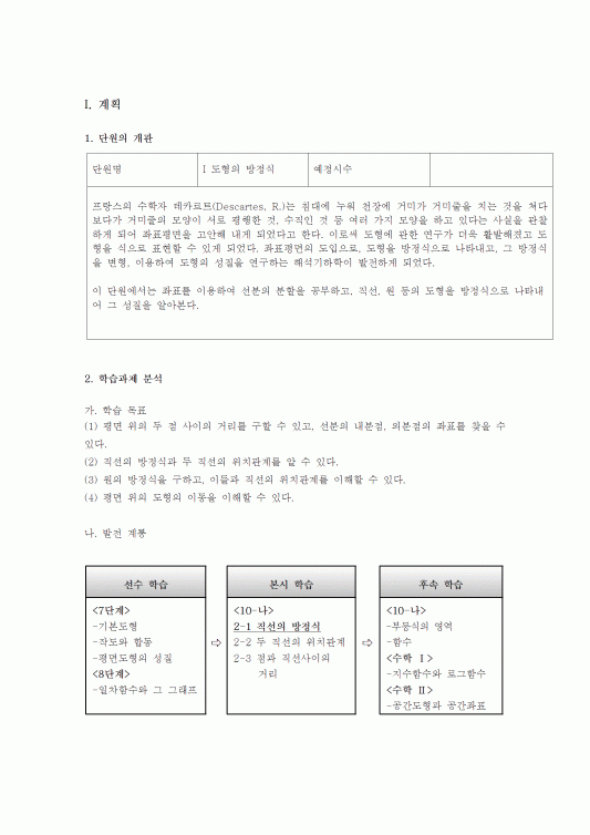수학10-나 수업지도안