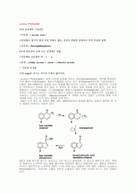 positive and negative photoresist