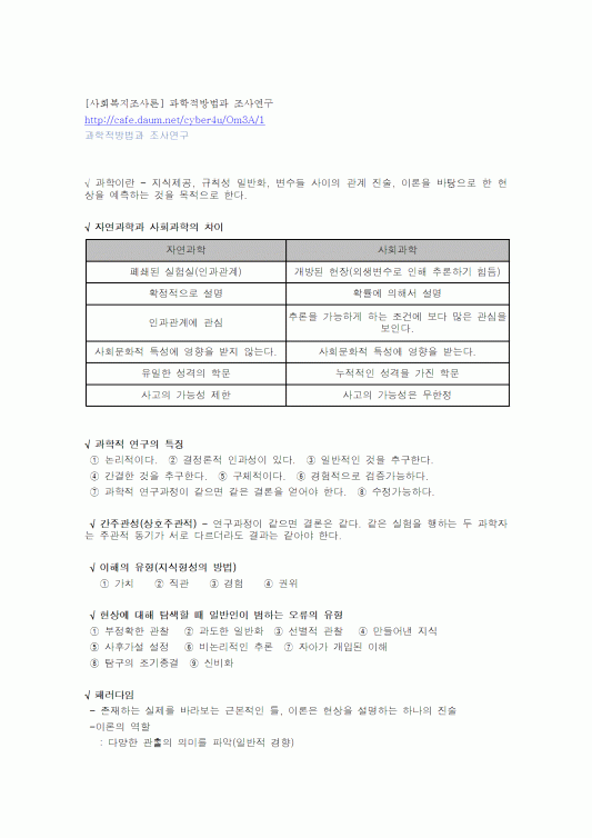 과학적 조사방법